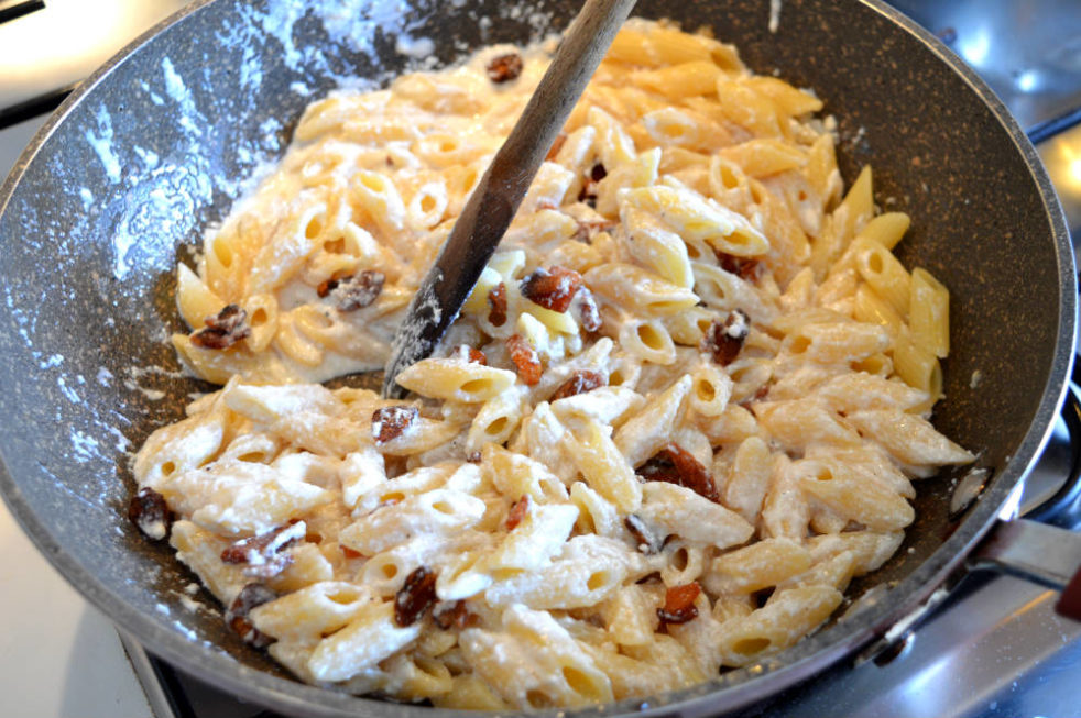 Pasta con ricotta e guanciale - Ilaria Zizza